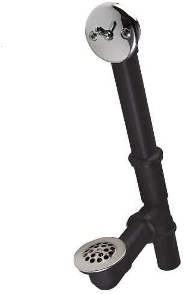 Avalon Stainless Bathtub Waste and Overflow Black Tubular 1-1/2 inch ...