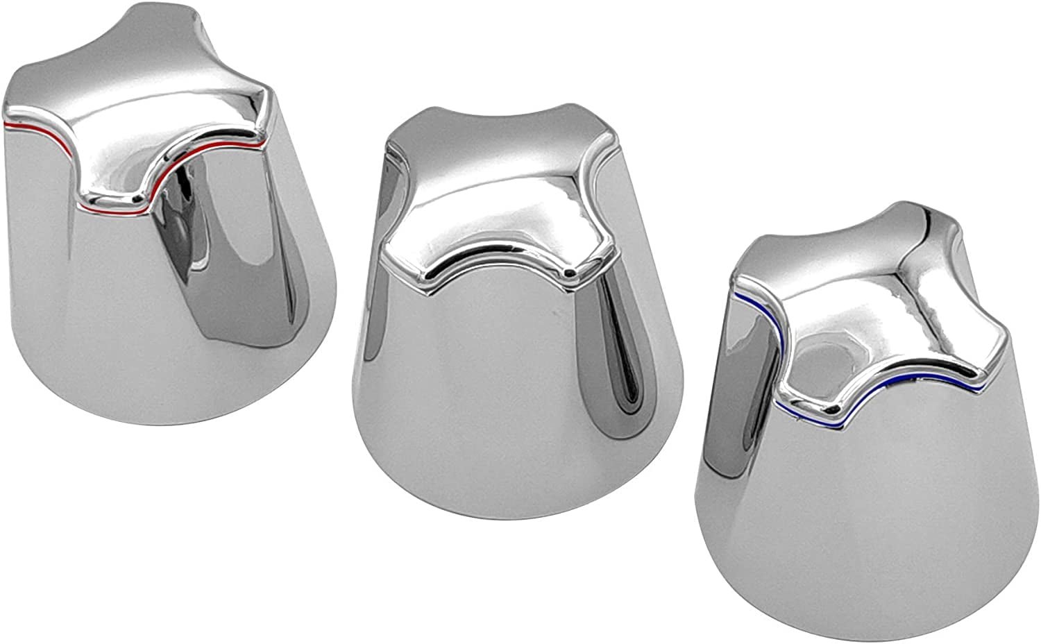 Avalon Tub and Shower Modern Style Verve Handles Spline Broach Chrome ...