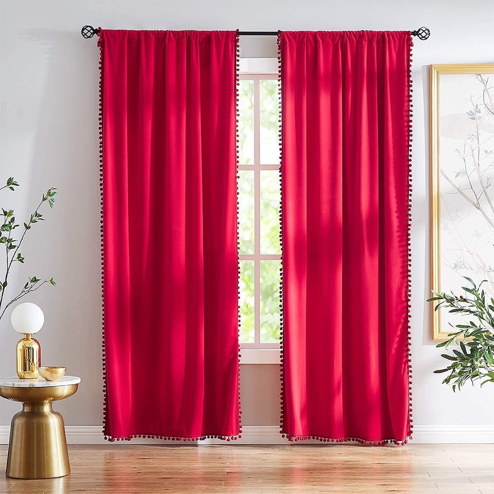 Avamo Blackout Drapes UV Protection Curtains Thermal Insulated Solid ...
