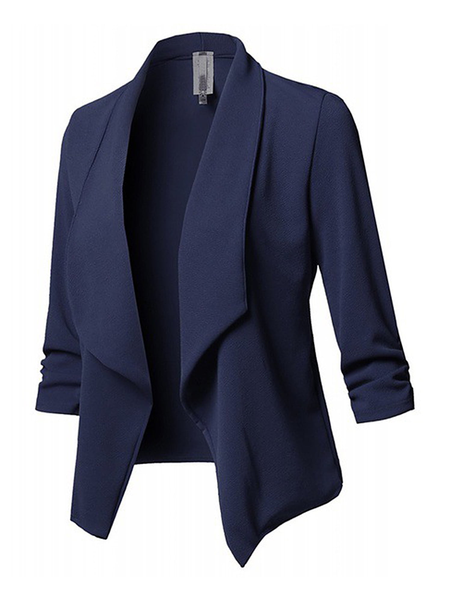 Avamo Ladies Blazer Lapel Neck Blazers Solid Color Business Jacket ...