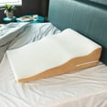 Avana Contoured Bed Wedge Support Pillow With Bamboo Cover For Side
