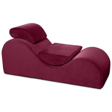 Modern 67"Indoor Right Square Arm Reclining Lounge with Pillow, Velvet ...