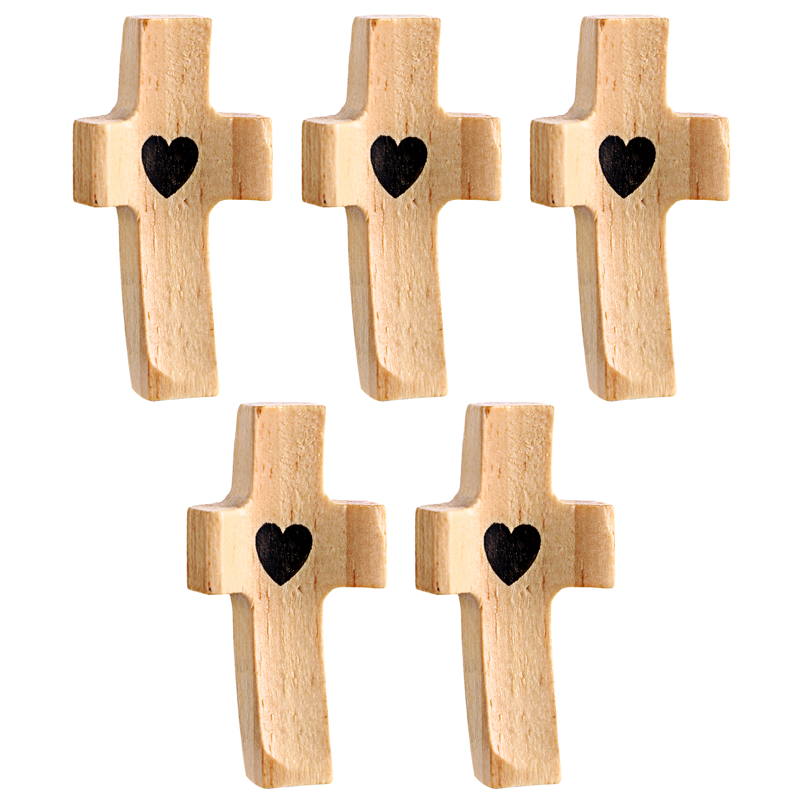 Avaner 5pcs Pocket Cross with Mesh Bag, Cross My Heart Encouragement ...