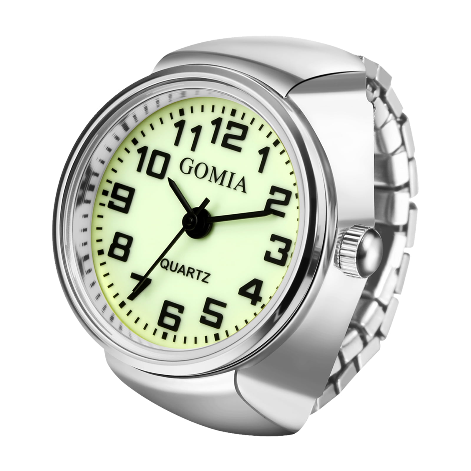 Avaner Analog Quartz Elastic Band Finger Watch for Women: Arabic ...
