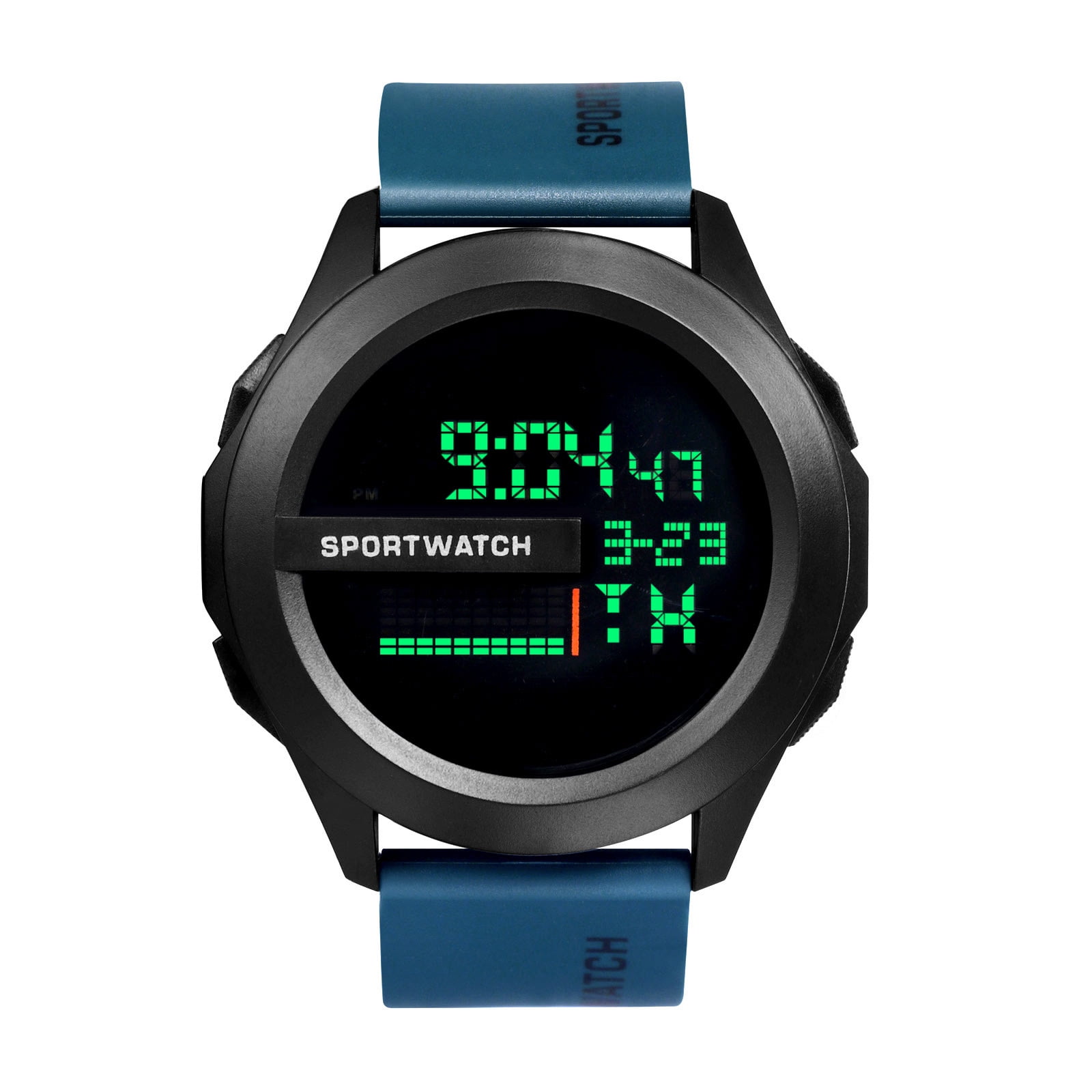 Avaner Digital Silicone Sports Watch,Round Wristwatch with Alarm ...