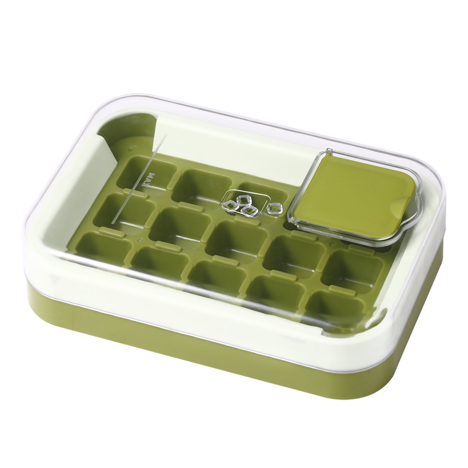 Avaner Ice Cube Tray with Lid and Bin, Ice Cube Mold , Stackable Ice ...