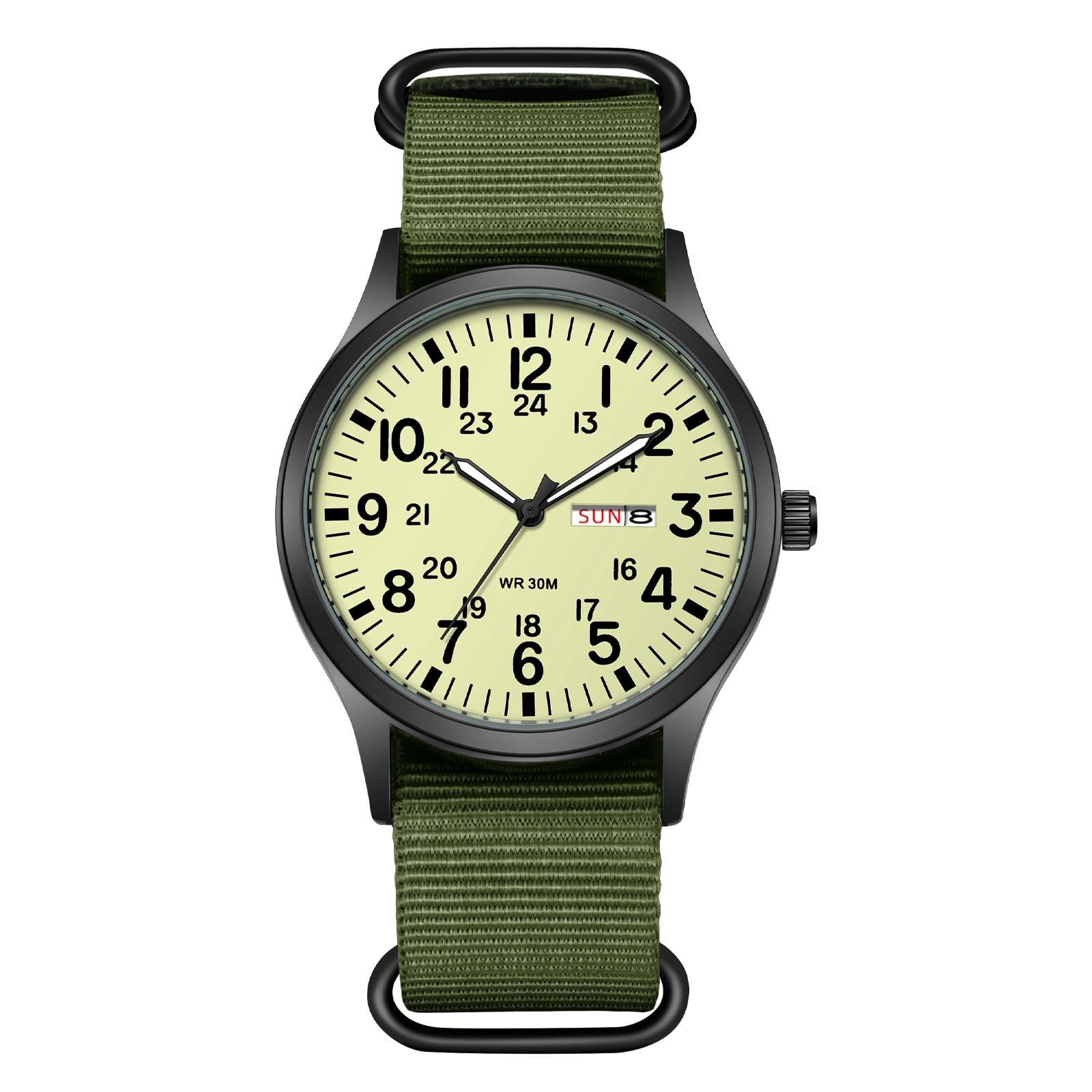 Avaner Men'S Tactical Military Watch, Clear and Easy To Read Arabic ...