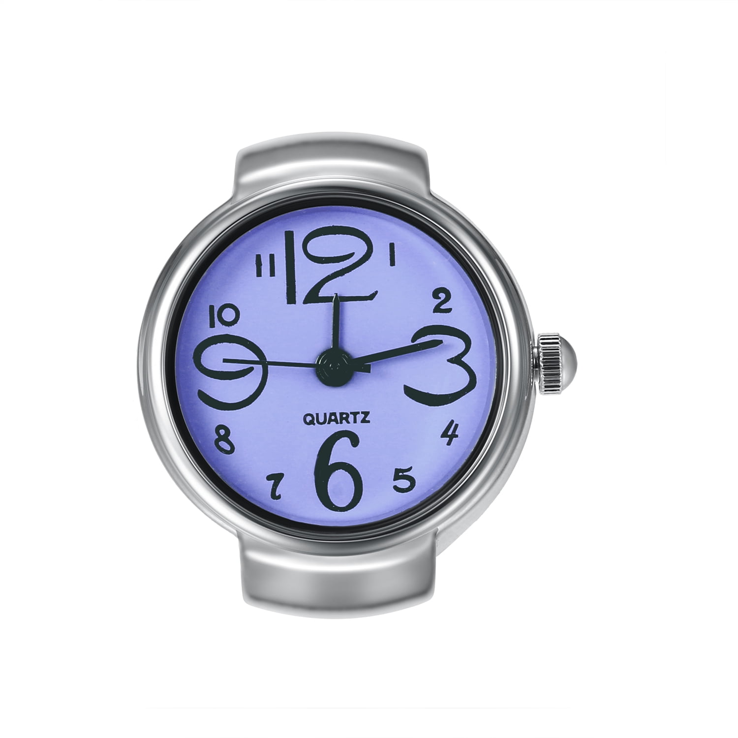 Avaner Men Women Finger Watch Creative Elastic Round Quartz Finger Ring ...