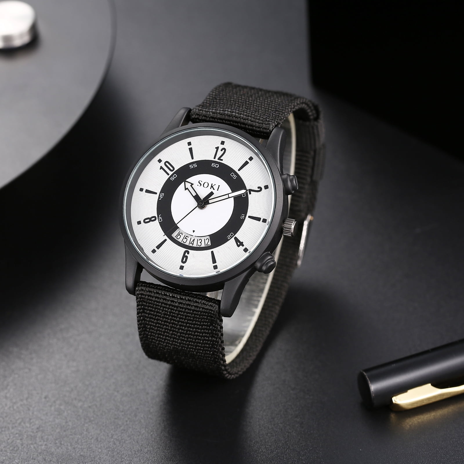 Avaner Mens Watches Unisex Military Sport Nylon Strap Stylish Fashion ...