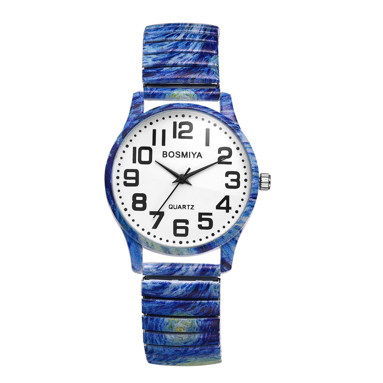 Avaner Stretch Band Watches for Women: Bohemia Flower Easy Reader ...