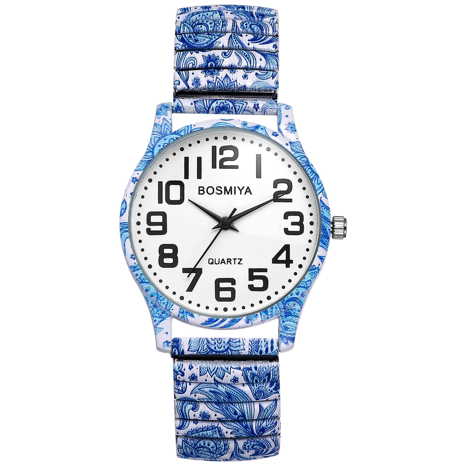 Avaner Stretch Band Watches for Women: Bohemia Flower Easy Reader ...