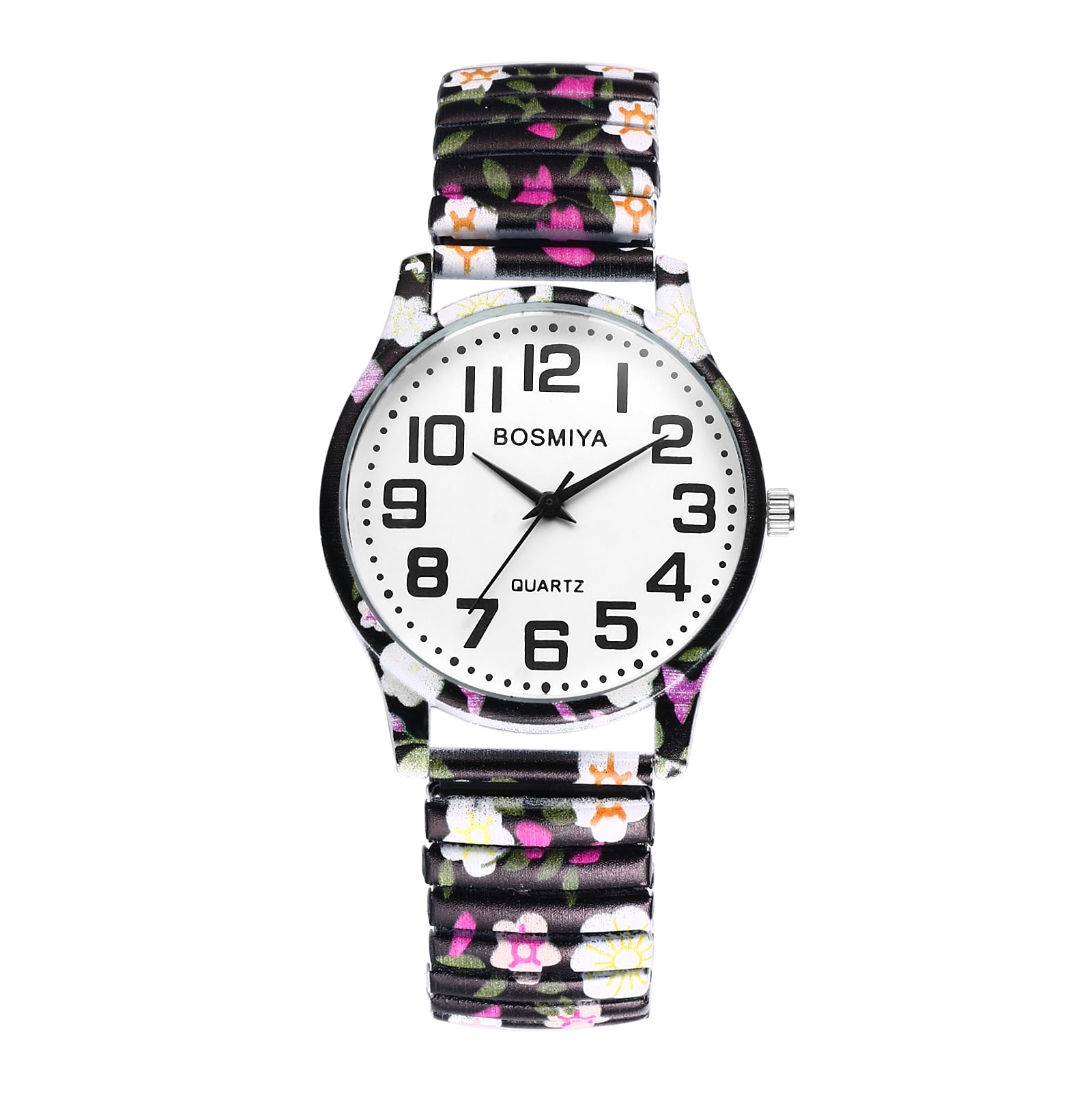 Avaner Stretch Band Watches for Women: Bohemia Flower Easy Reader ...
