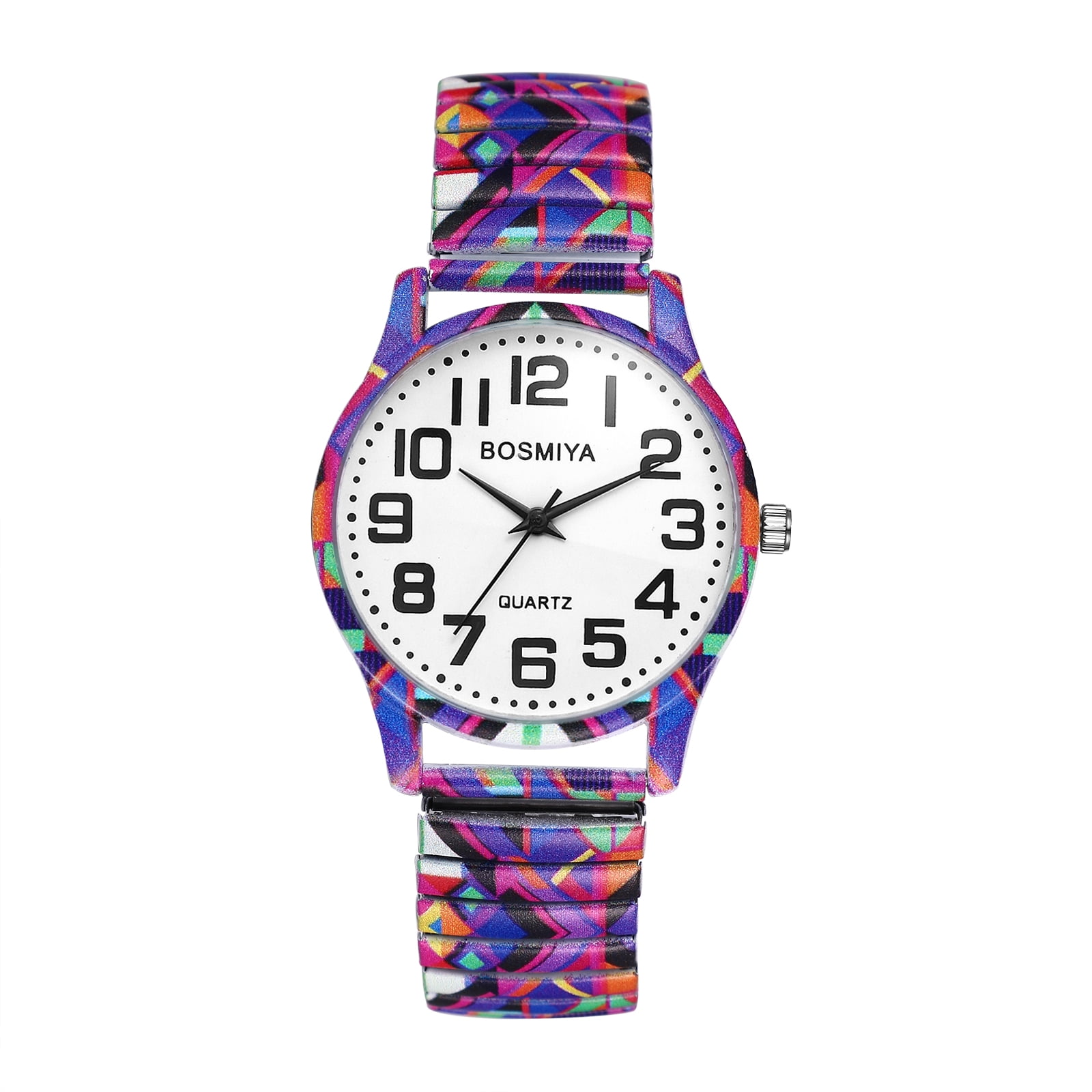 Avaner Stretch Band Watches for Women: Bohemia Flower Easy Reader ...
