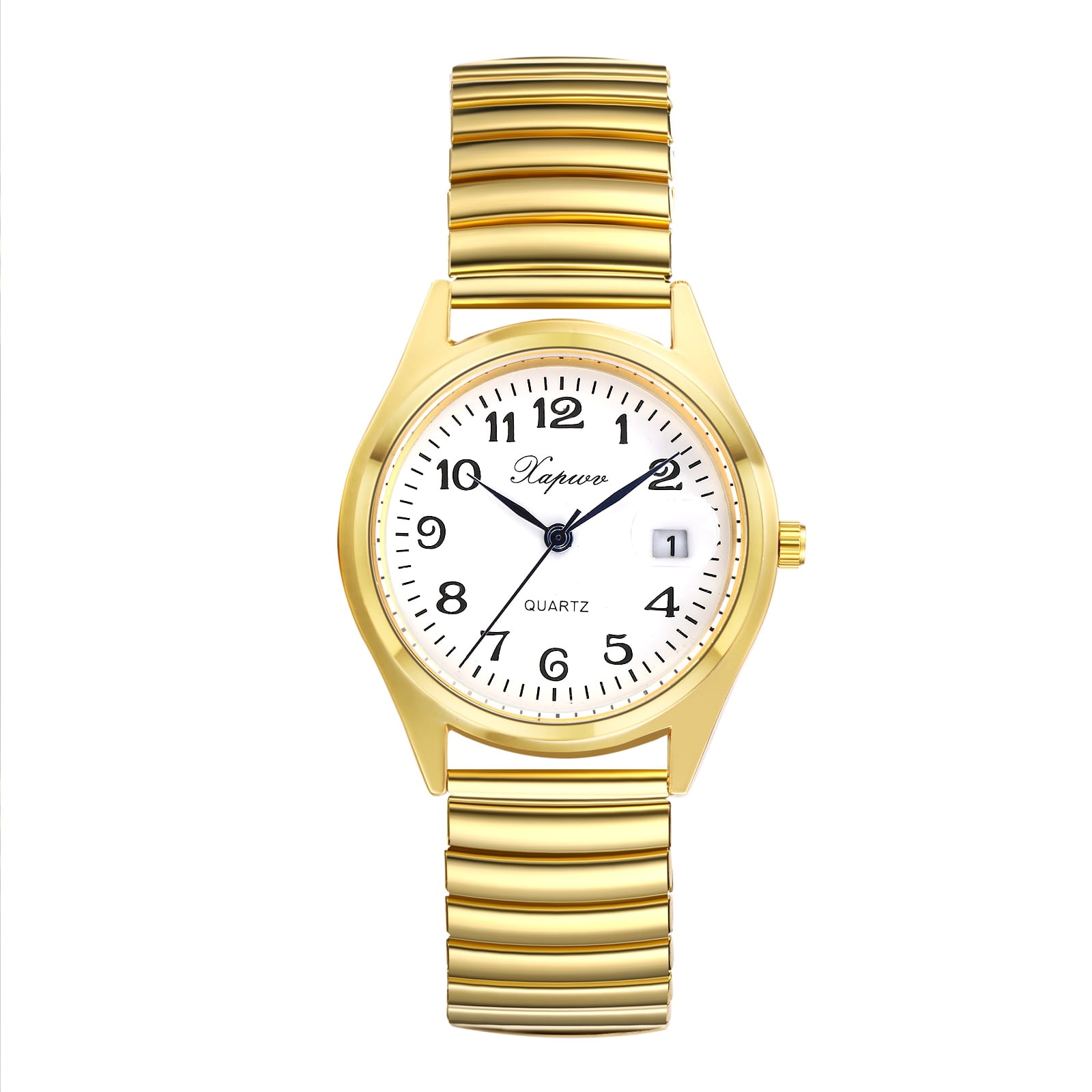 Avaner Stretch Strap Watch for Women:Ultra Thin Easy Reader Watch with ...