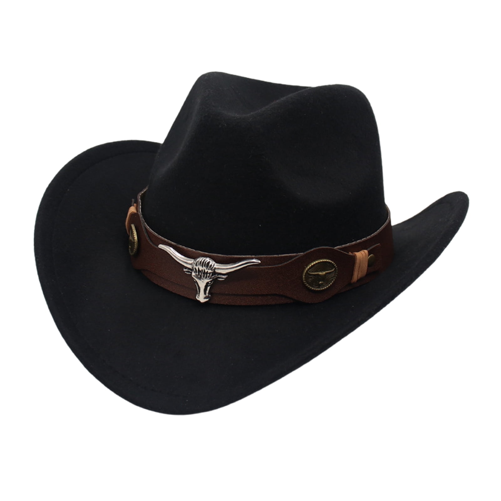 Avaner Western Cowboy Wide-Brimmed Hat for Men Women: Vintage Riding ...