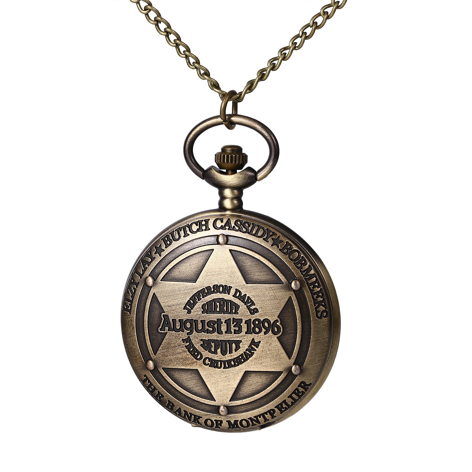 Avaner Western Pioneer Pocket Watch: Men Women Analog Quartz Vintage ...