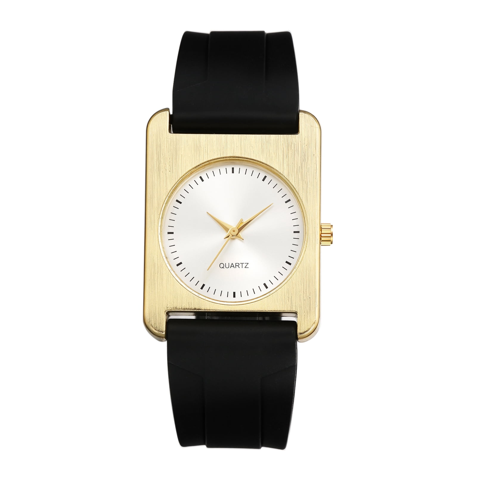 Avaner Women Analog Quartz Watch: Silicone Strap Square Case Index Dial ...