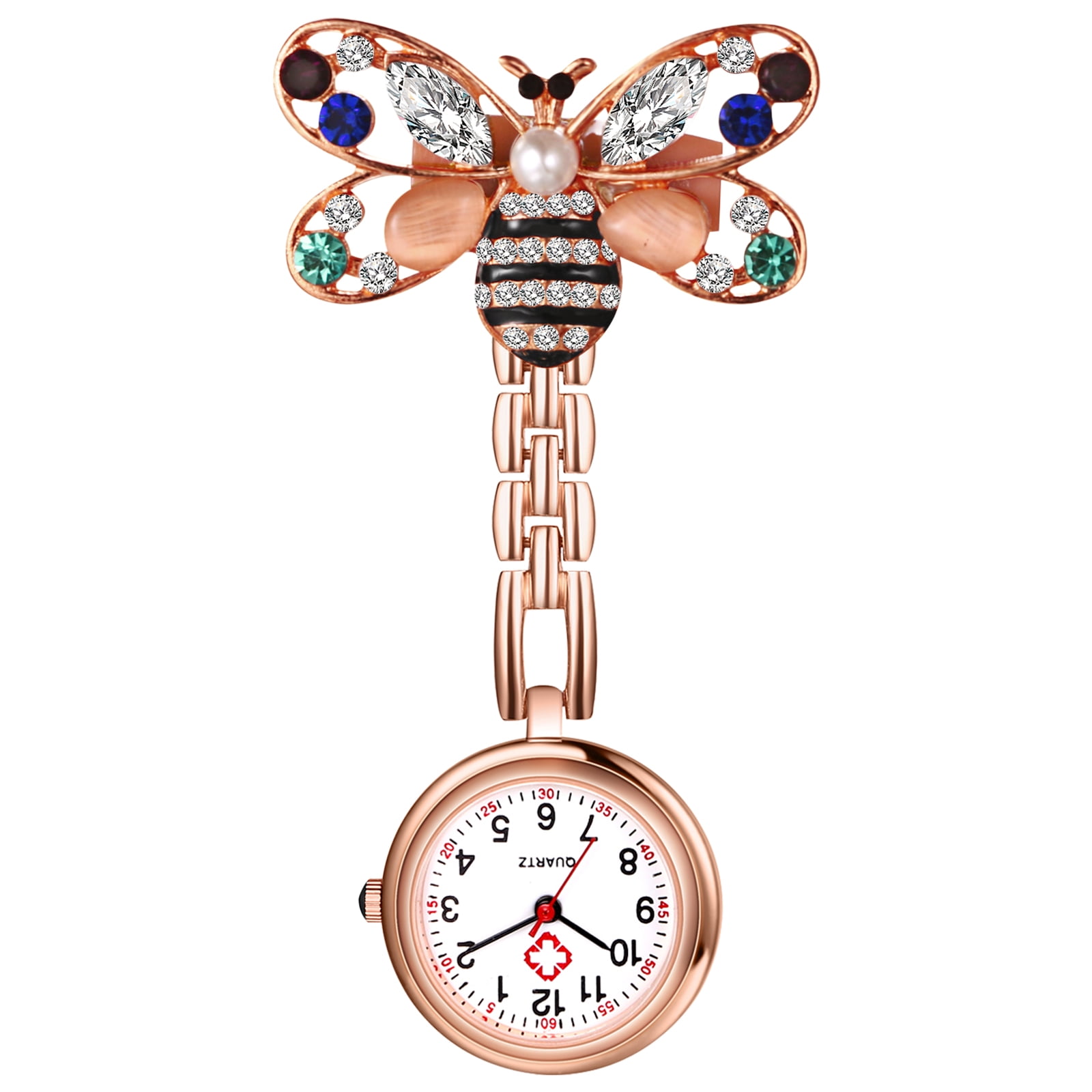 Avaner Women Bee Brooch Nurse Watch for Nurses Doctors Badge ...