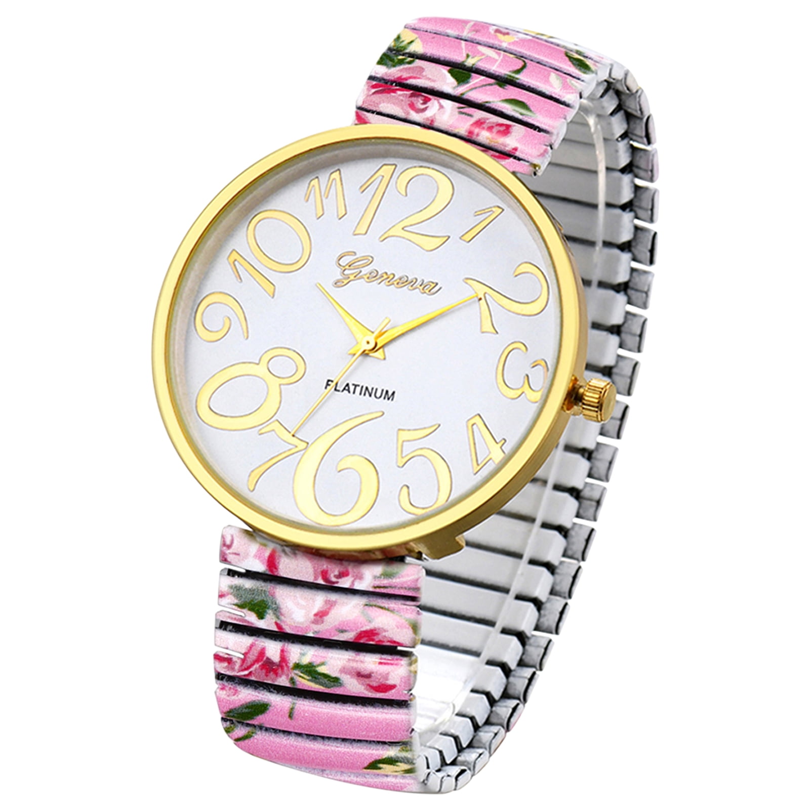 Avaner Women's Easy Reader Watch: Bohemian Printed Super Large Clear ...
