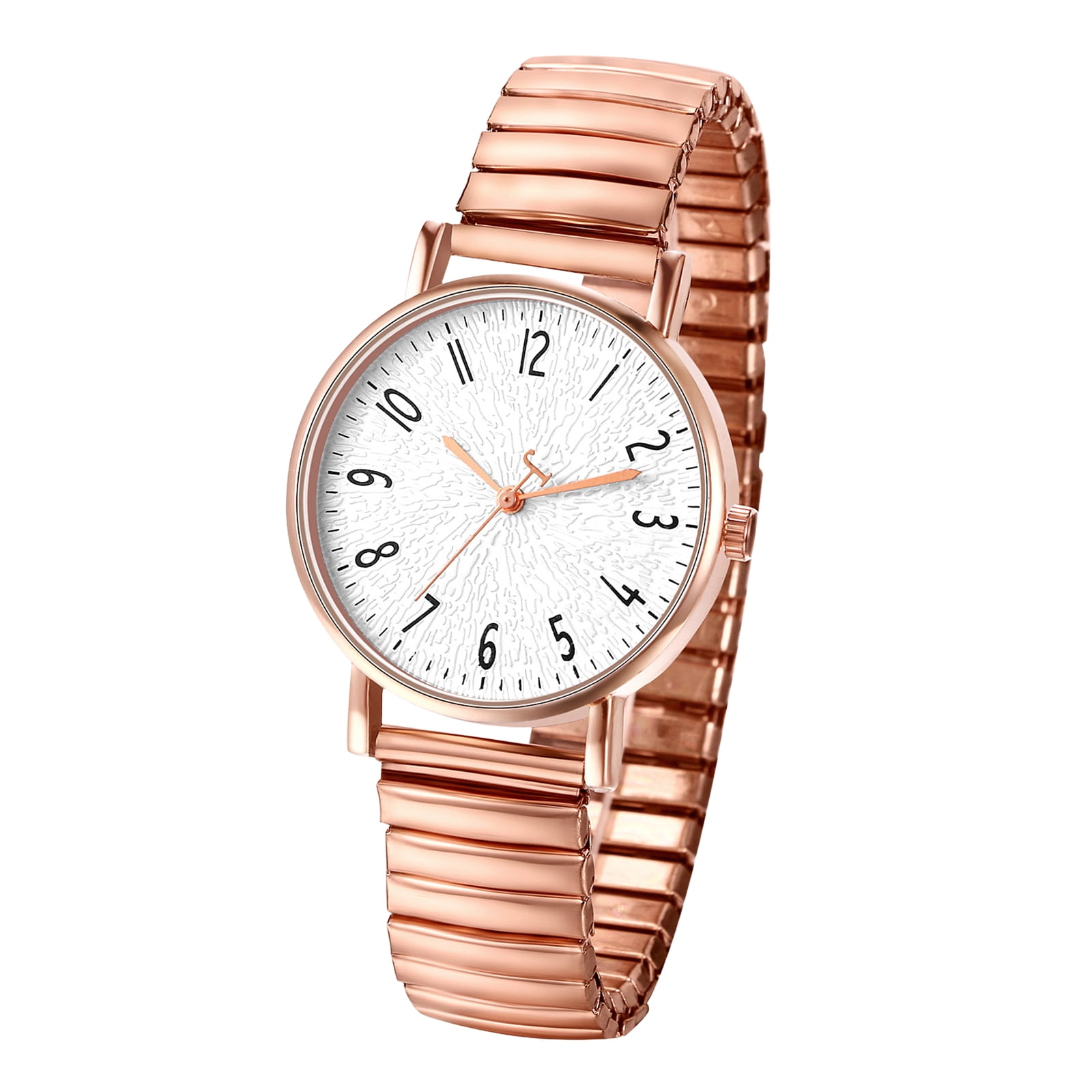 Avaner Women's Elastic Strap Watches: Large Face Arabic Numerals Analog ...