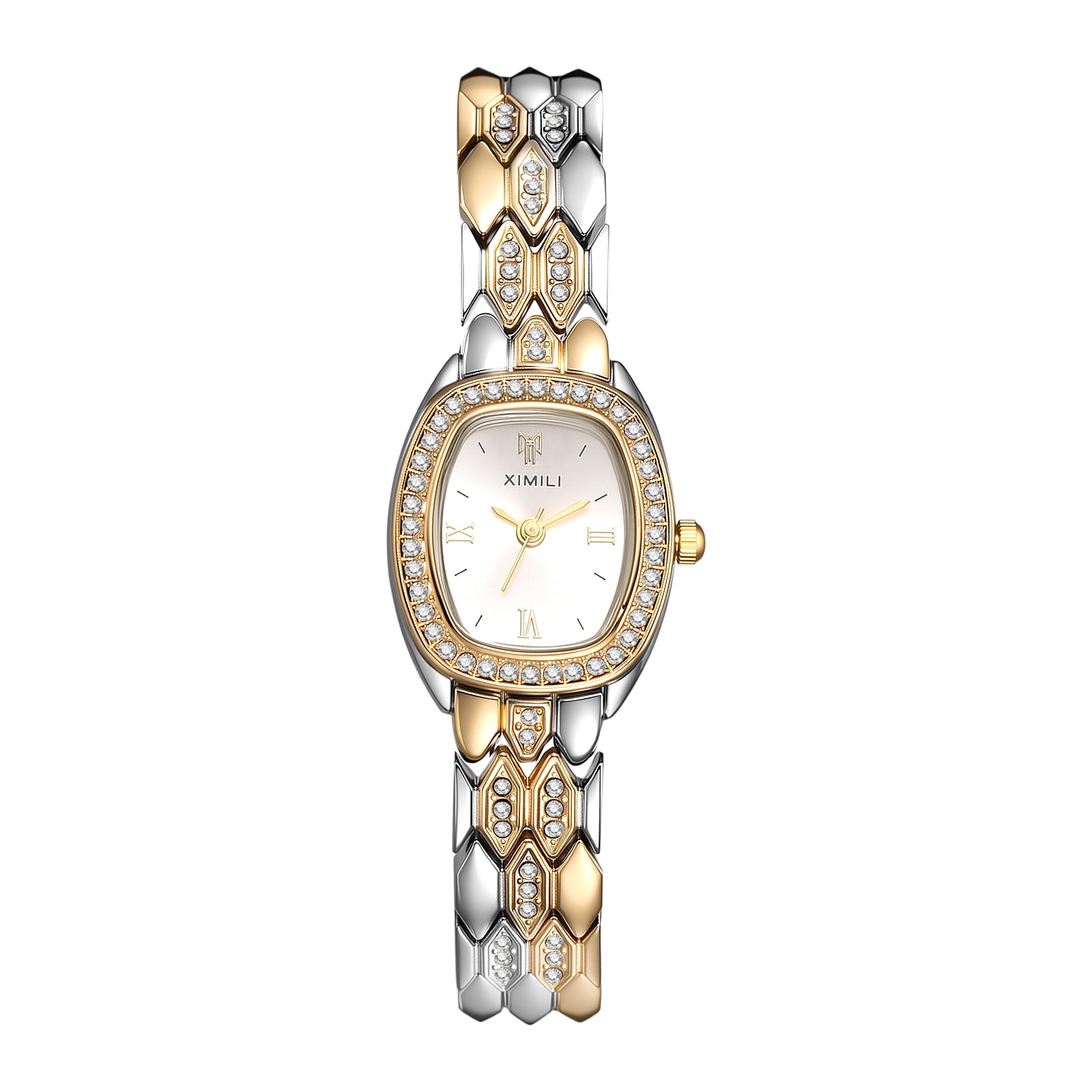 Avaner Women's Luxury Full Rhinestone Watch: Square Analog Quartz Watch ...