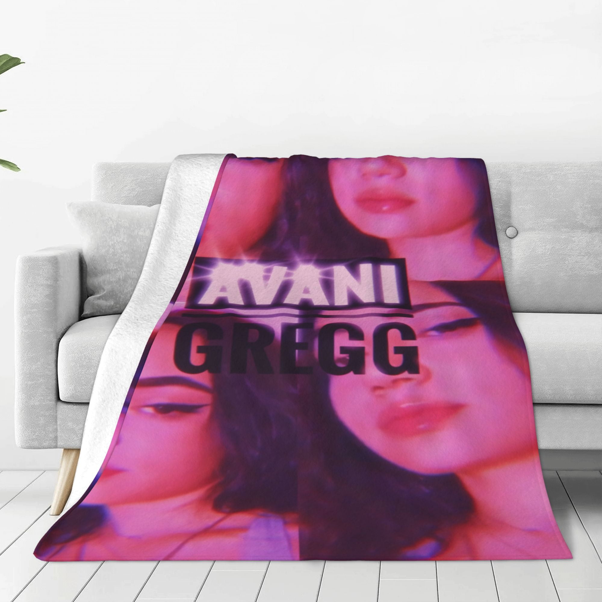 Avani Gregg Throw Blanket Soft Plush Travel Blanket for Bedroom Living Room Couch Office All ...