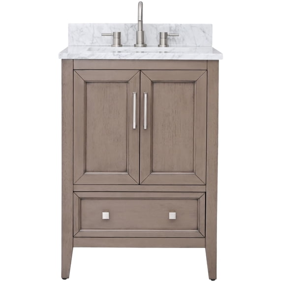 Avanity Everette-Vs25-Wd-C Everette 24" Single Basin Vanity Set ...