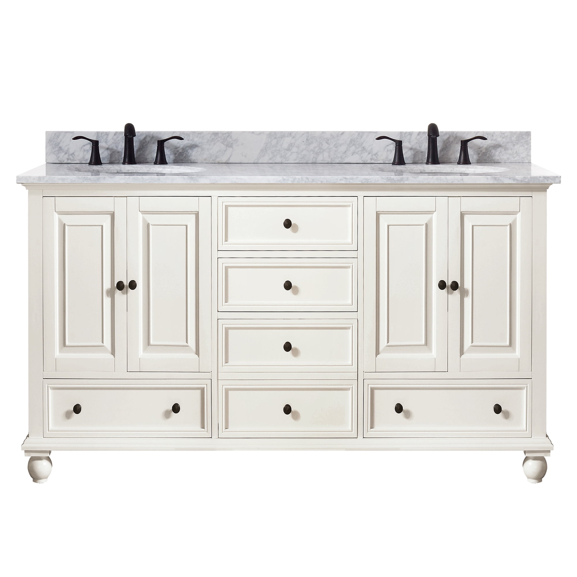 Avanity Thompson-Vs60 Thompson 61" Free Standing Double Basin Vanity ...