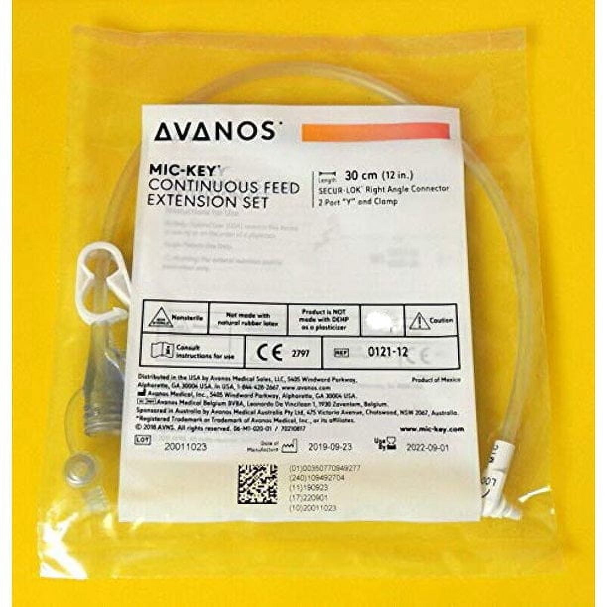 Avanos - Mic-Key 0121-12 Extension Set - 1 unit - Walmart.com