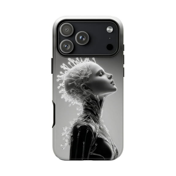 Avant Garde Digital Futuristic Fashion Model iPhone Case 17 to 11 Pro ...