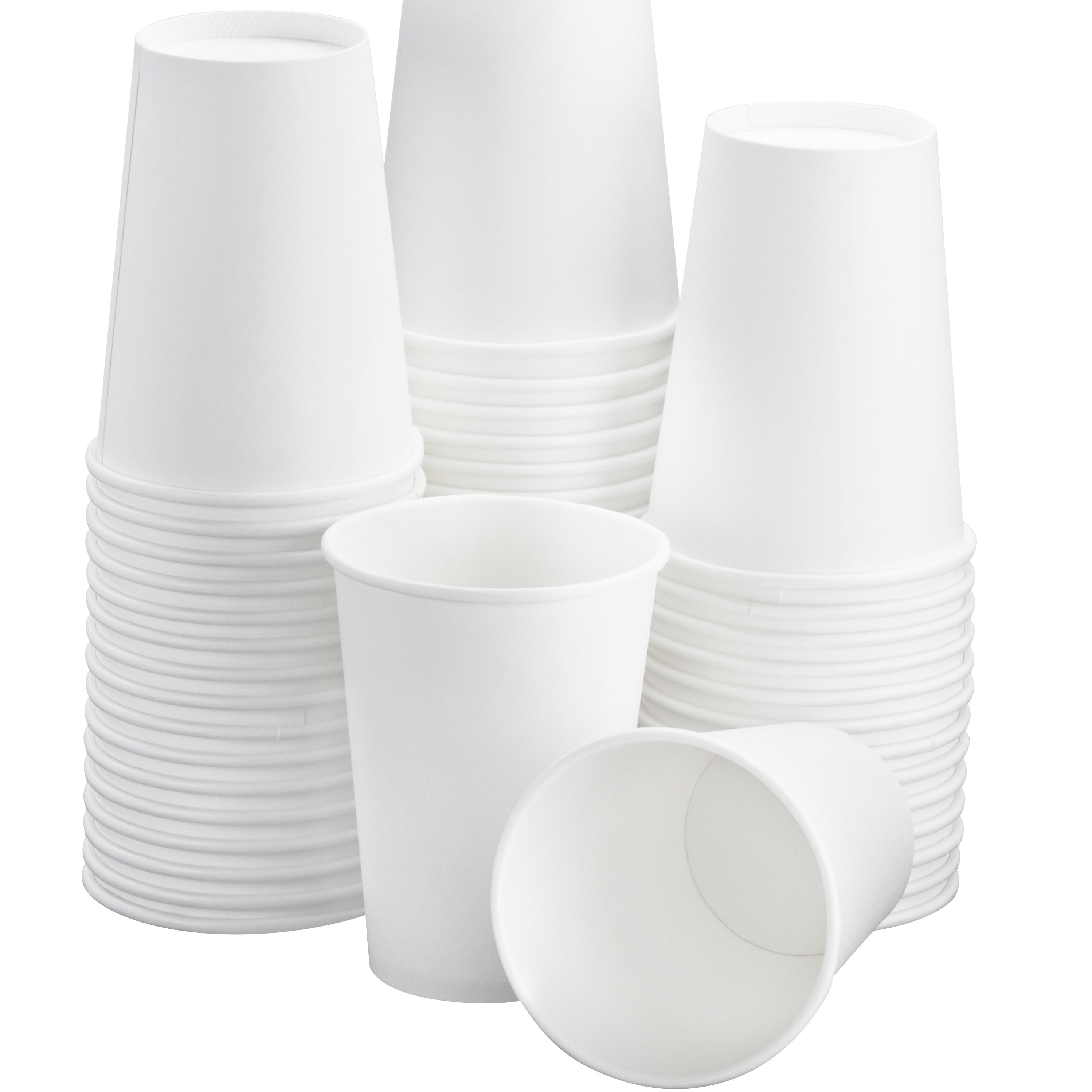 Avant Grub 12 oz. Disposable White Paper Hot/ Cold Coffee Cups, 200 Pk ...