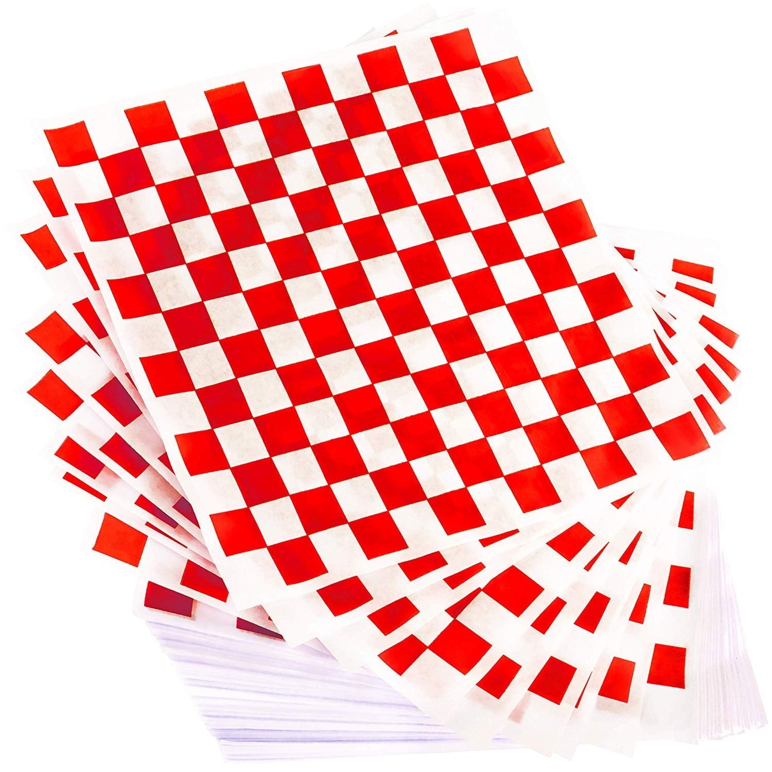 Avant Grub 15 x 15 in. Extra Large Red & White Food Wax Paper, 300 ...