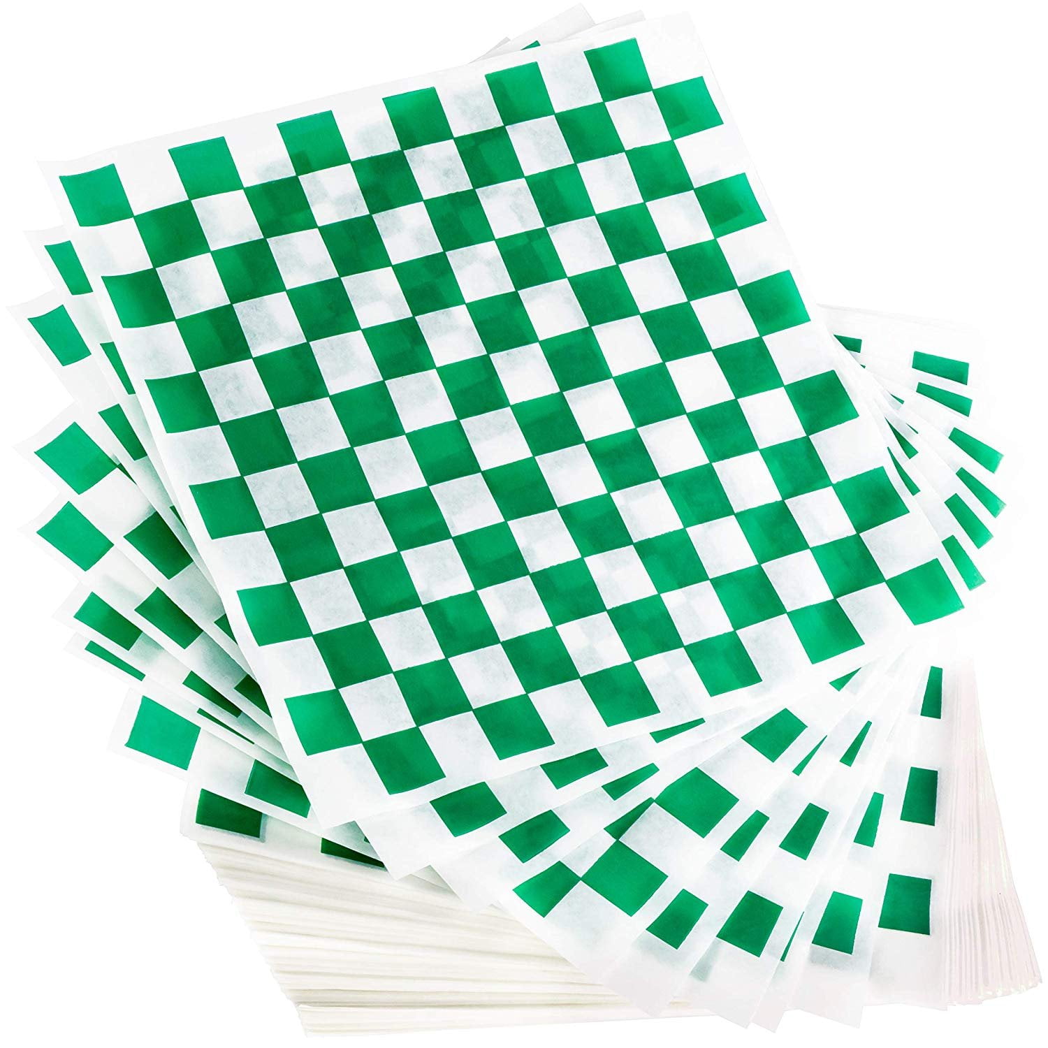 Avant Grub XL Green Check Deli Paper Food Wrap, 15"x15", 300 Pack ...
