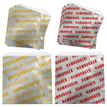 Avant Grub Retro, Grease Proof Foil Laminated Burger Wrappers 25 Pk ...