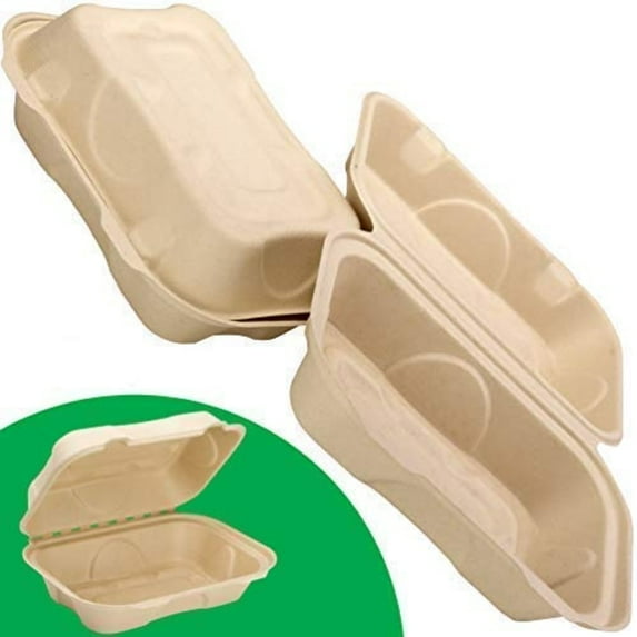 Avant Grub 6x9" 21oz Microwavable Kraft Take-Out Food Storage Container ...