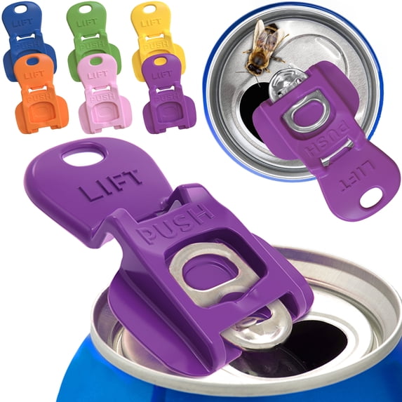 Avant Grub 7.5" Reusable Multicolored Plastic Soda Can Covers, 36 Pack ...