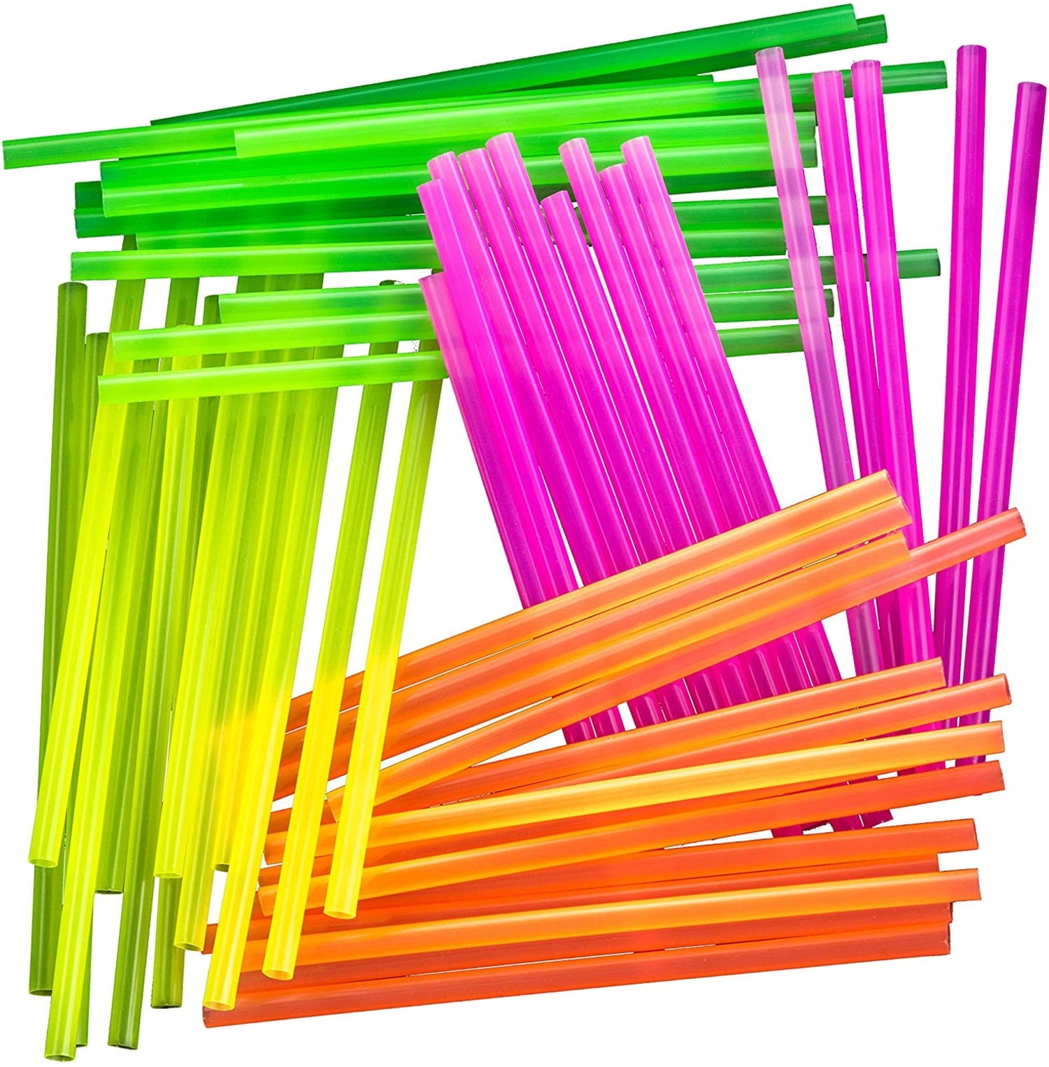 Avant Grub 7.75" Blacklight Neon Plastic Drinking Straws, 600 Pk ...
