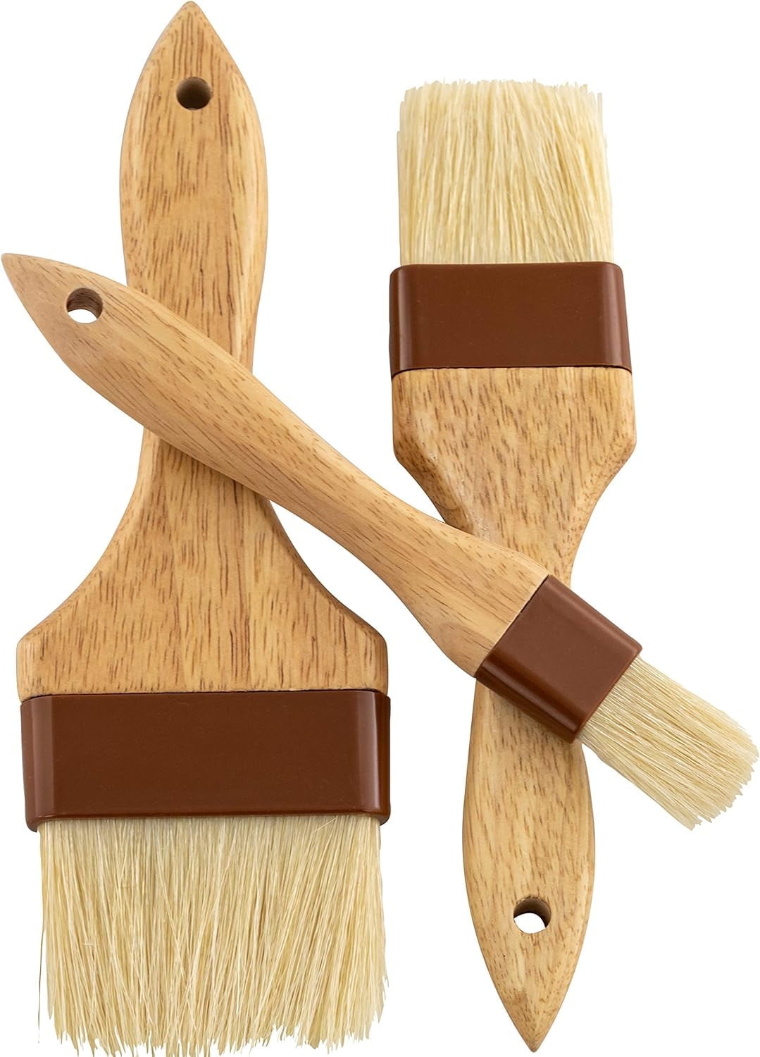 Avant Grub, Pastry and Basting Brush Set, 3pk, Hardwood Boar Hair ...