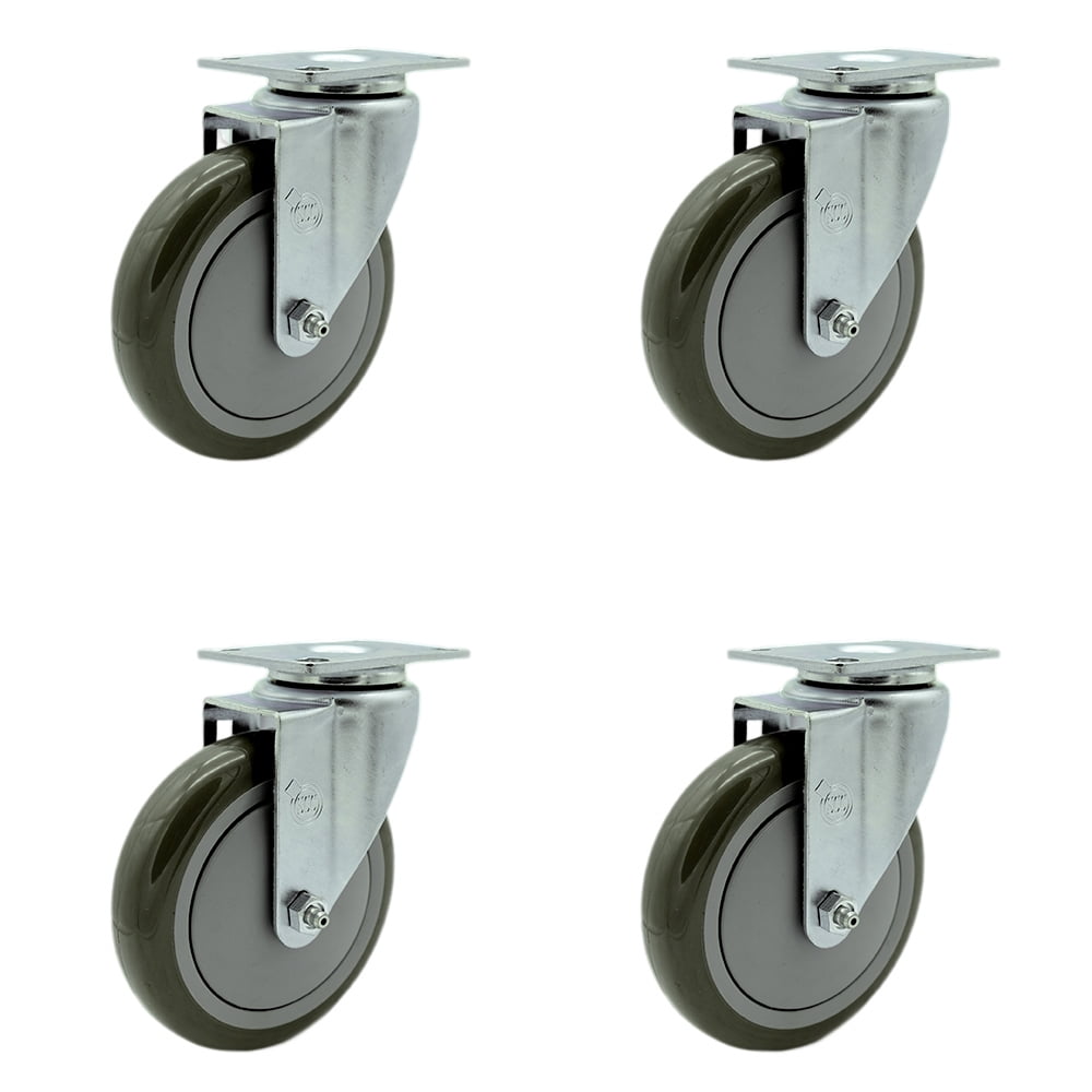 Avantco HPCASTNB Swivel Caster Replacement Set - Service Caster Brand ...