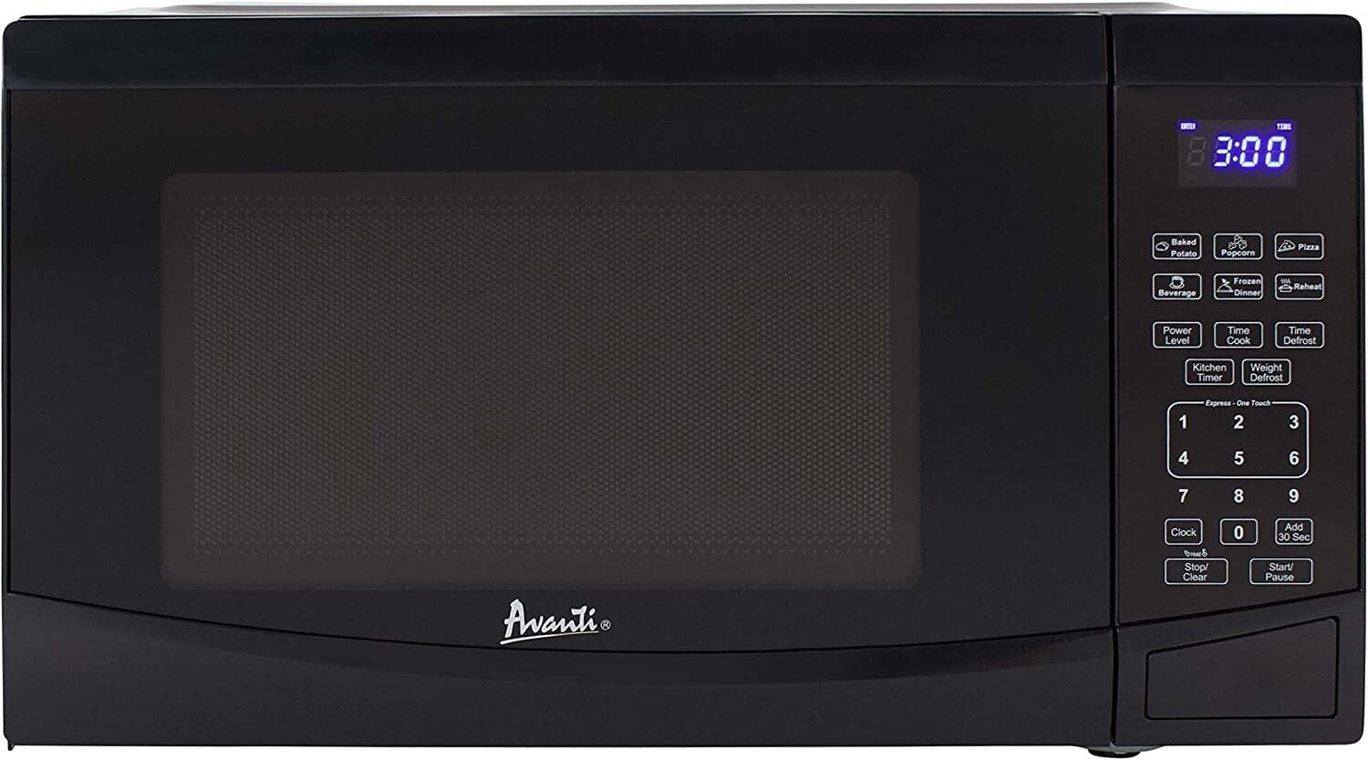 Avanti 0.9 Cu. Ft. 900 Watts Countertop Microwave - Black - Walmart.com