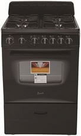 Avanti 24" Compact Gas Range Oven, in Black (GR2415CB) - Walmart.com