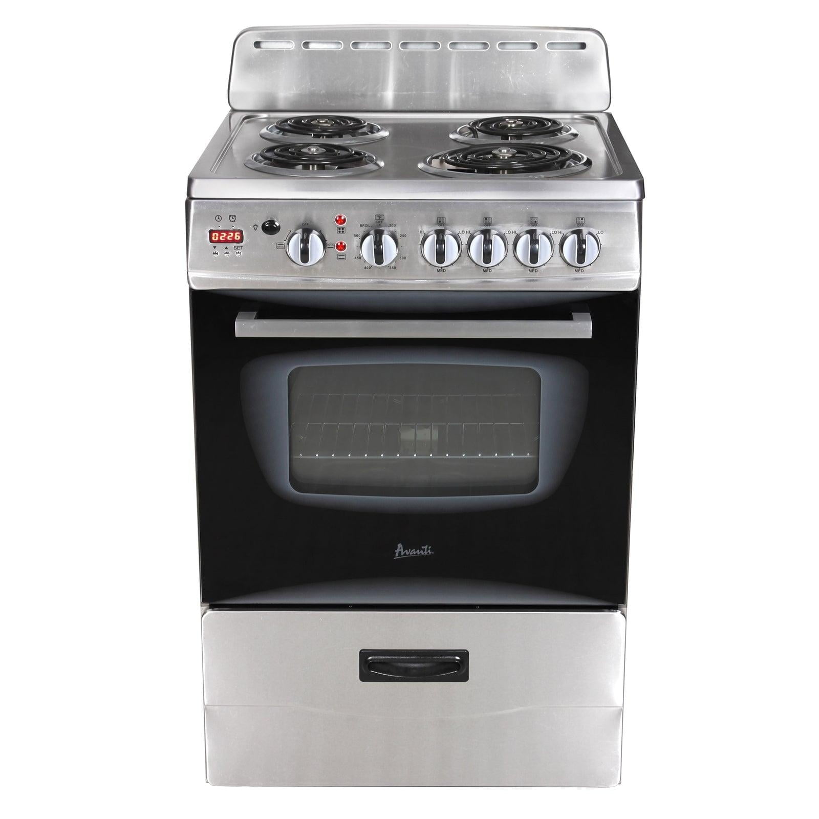 Free Shipping! Avanti ERU240P3S 24 Inch Electric Freestanding Range ...