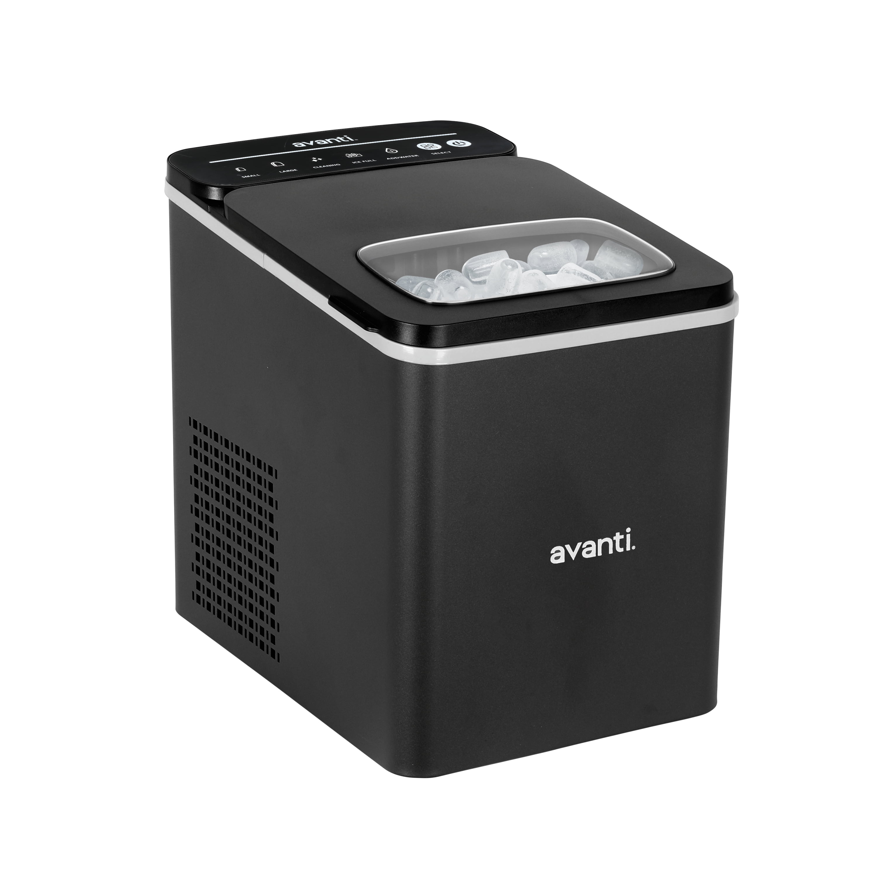 Avanti 26 lb Bullet Ice Maker, Black Stainless Steel - Walmart.com