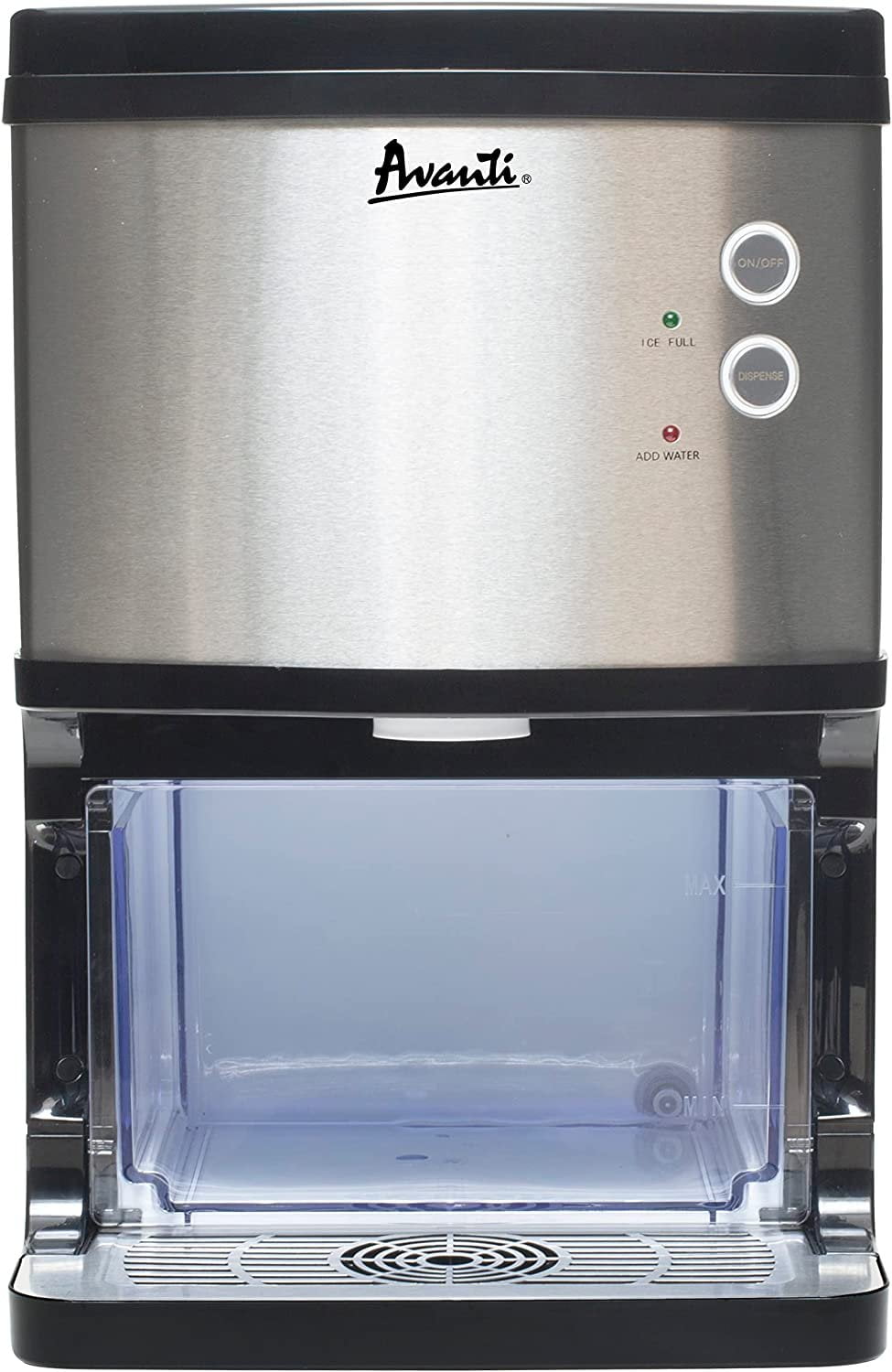 Avanti Countertop Nugget Ice Maker, Compact Dispenser, 33 lbs Daily ...