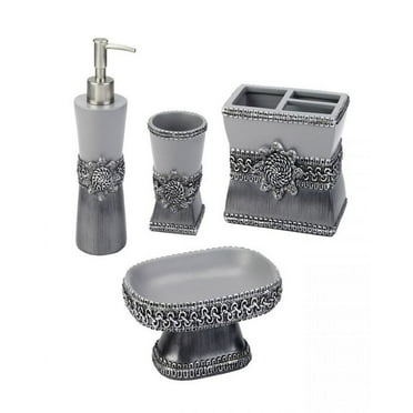 Avanti Linens Butterfly Garden 4 Pc Bath Accessory Set - Walmart.com