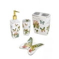 Avanti Linens Butterfly Garden 4 Pc Bath Accessory Set - Walmart.com