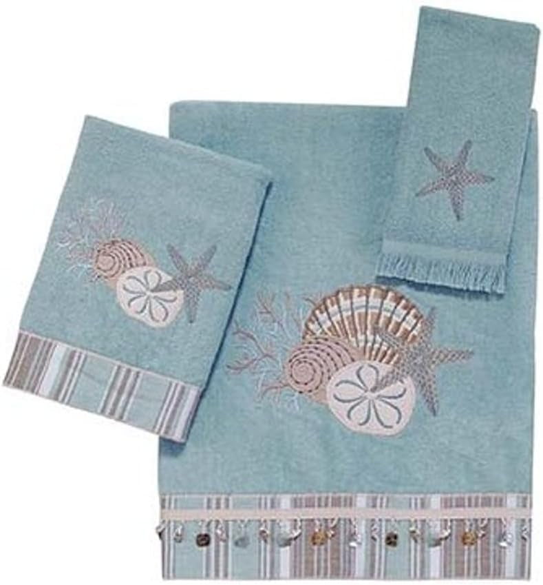 Avanti Linens - Towels, 3-Piece Soft & Absorbent Cotton Set, Sea ...