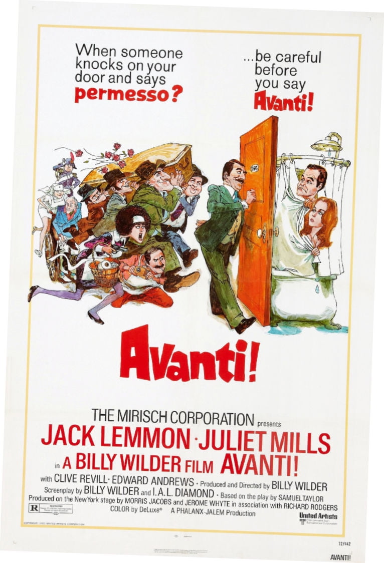 Avanti Movie Poster Metal Sign 8Inx 12In Metal Art Print 8x12 Multi ...
