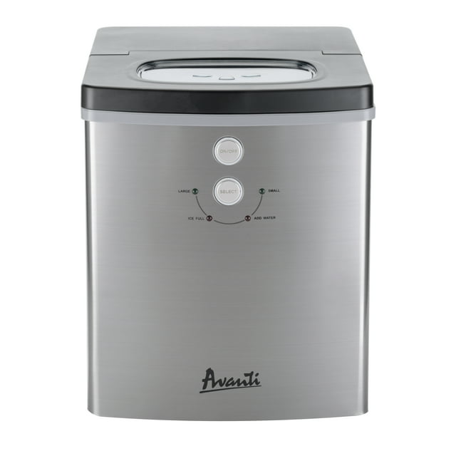 Avanti Home Household Portable Countertop Ice Maker, Stainless Steel ...