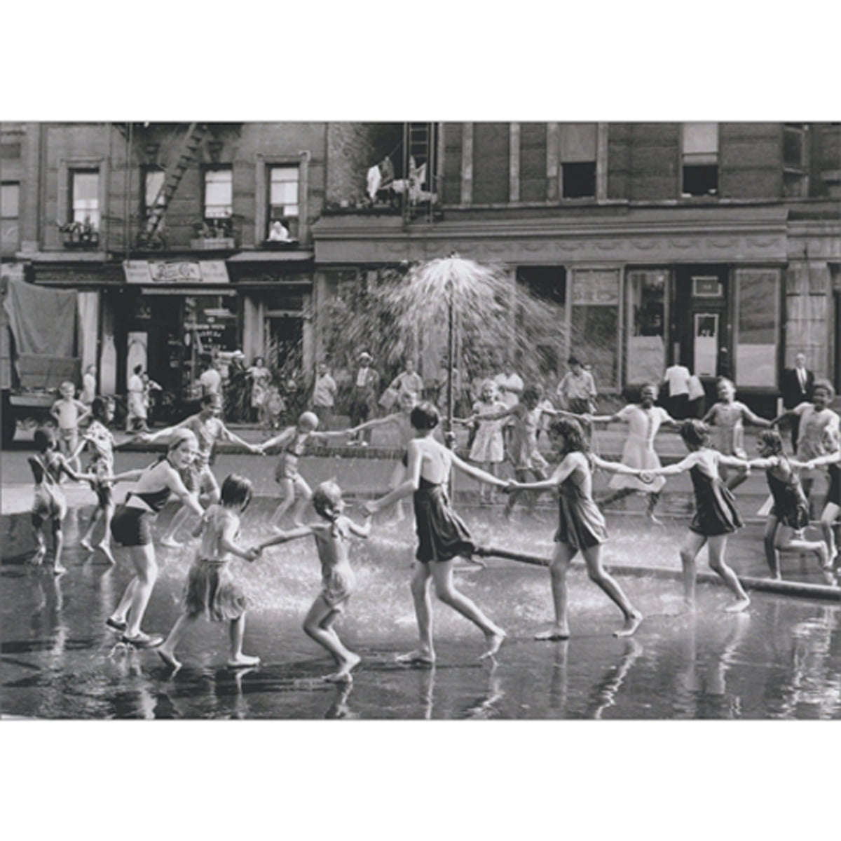 Avanti Press Children Holding Hands and Dancing Around Hydrant ...